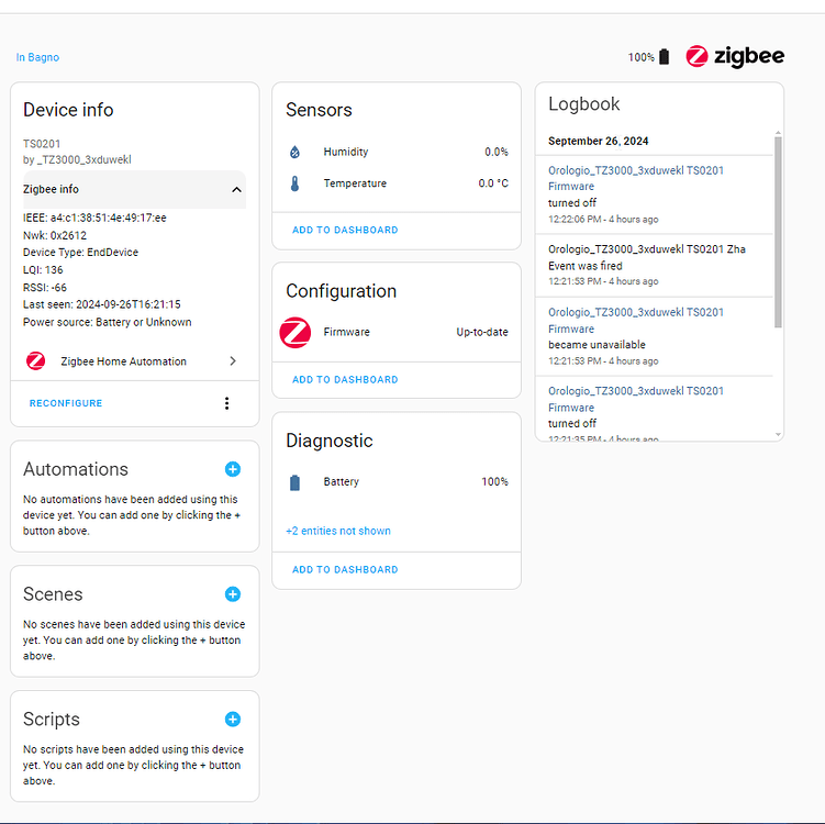Clock T&H doesn't show temperature and humidity - Zigbee - Home ...