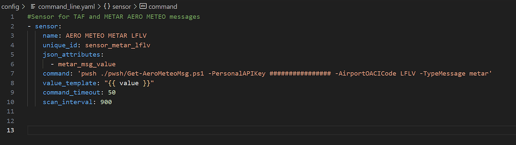 Populate a custom HA string entry from powershell script execution - Configuration - Home ...