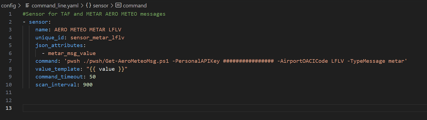 Populate a custom HA string entry from powershell script execution ...