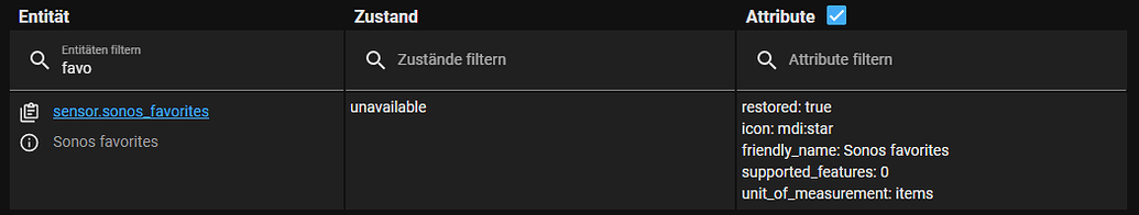 Cannot Find Sonos Favorites Sensor Configuration Home Assistant Community