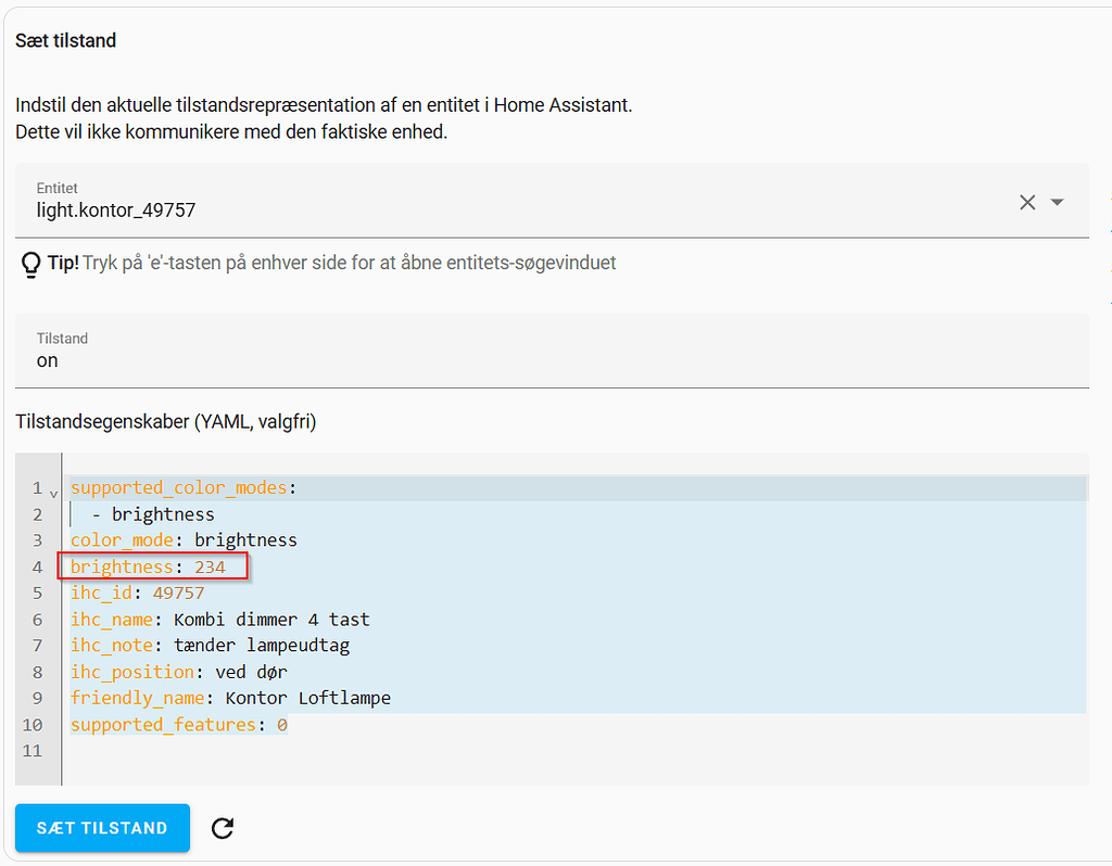 Set Specific Entity Property As Action Configuration Home Assistant