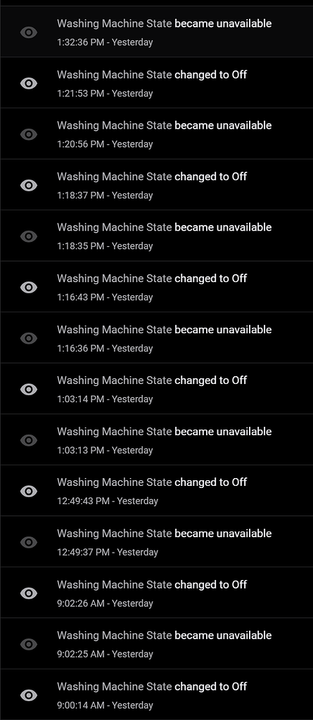 Bluetooth device (Washing Machine) constantly becomes "unavailable ...