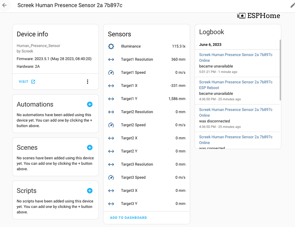 HLK-LD2450 Initial experiments to connect to HomeAssistant - ESPHome - Home Assistant Community