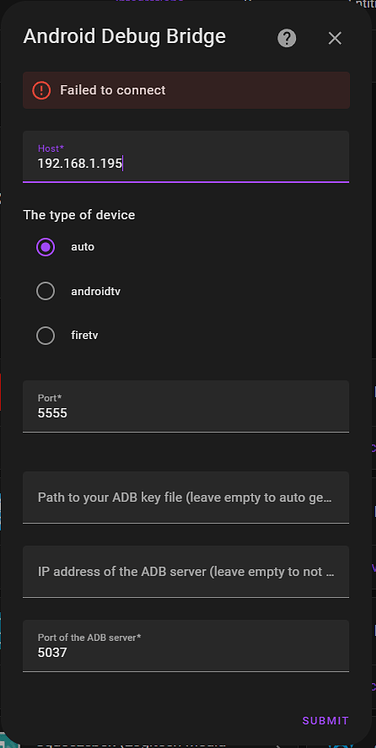 Android debug bridge - adb not working? - Home Assistant Community