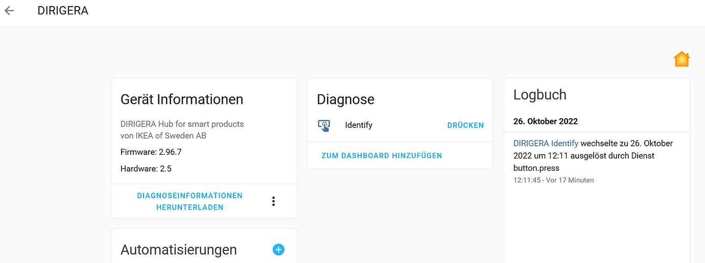 New IKEA Dirigera hub - Third party integrations - Home Assistant Community