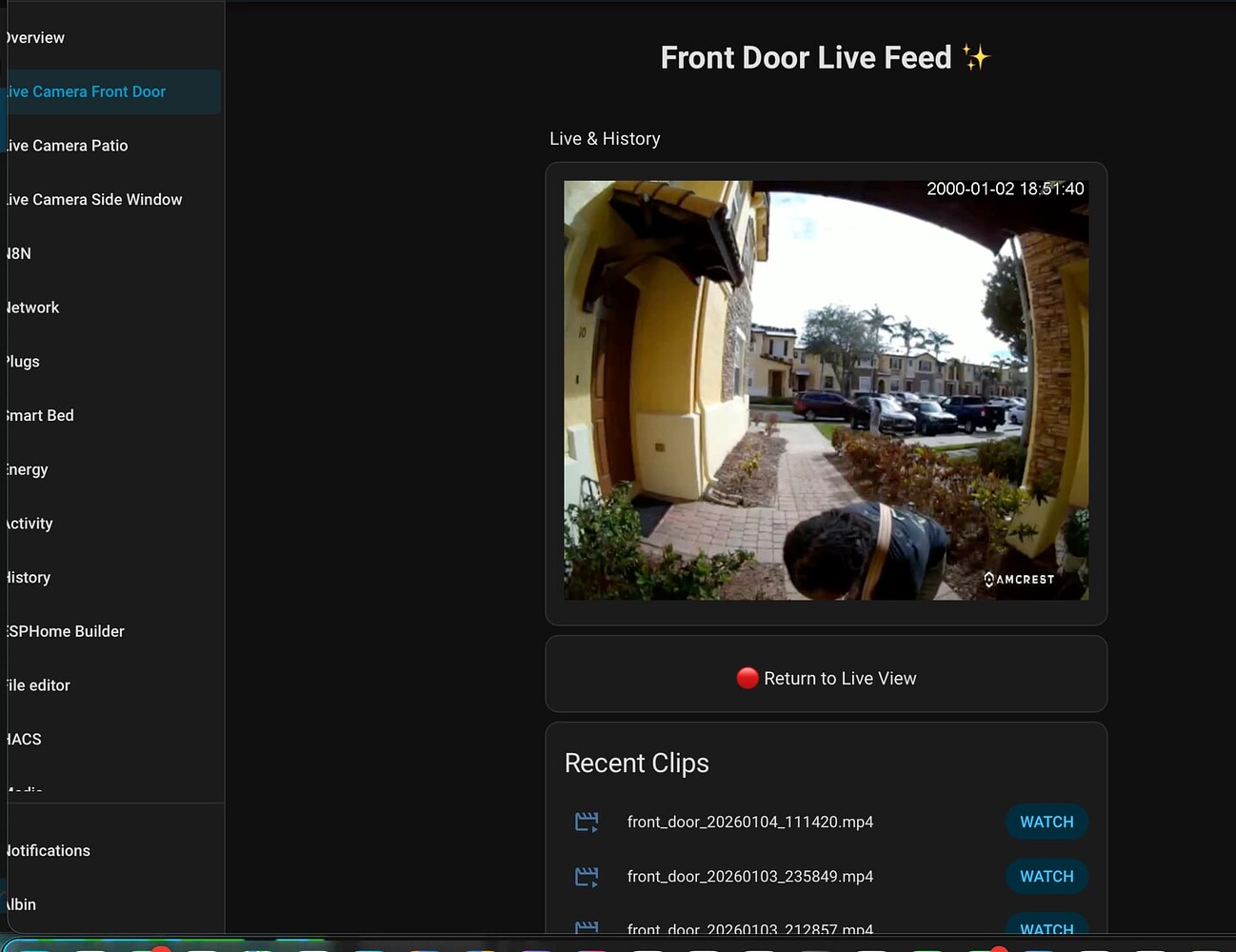 Actionable notifications and getting a camera feed to load ...