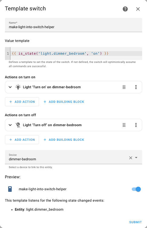 From light to switch entity - Hardware - Home Assistant Community