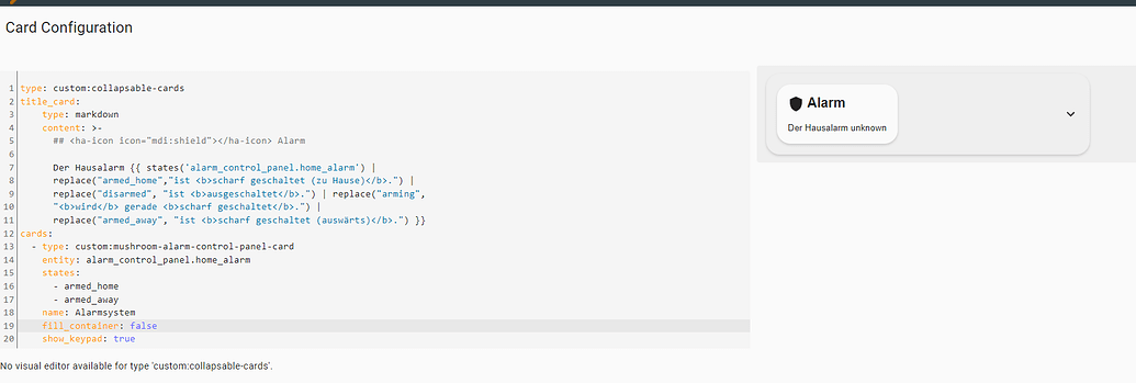 Collapsible card with markup - Frontend - Home Assistant Community