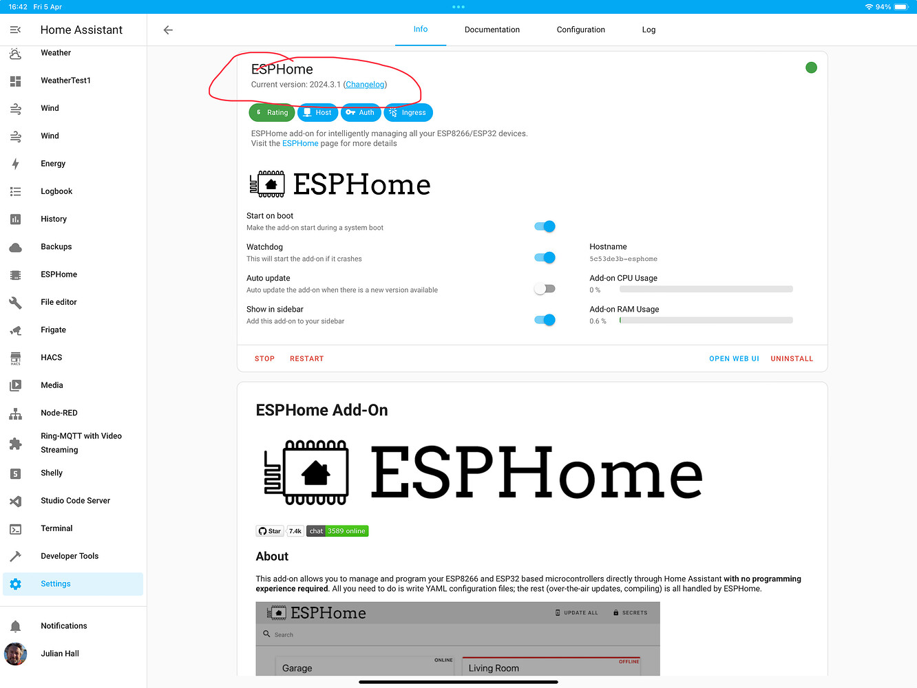 ESPHome device update - ESPHome - Home Assistant Community