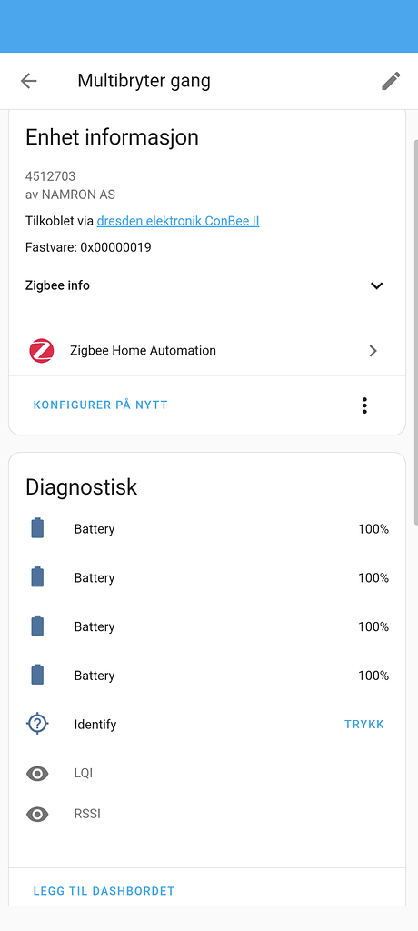 Namron Zigbee Switch Zigbee Home Assistant Community