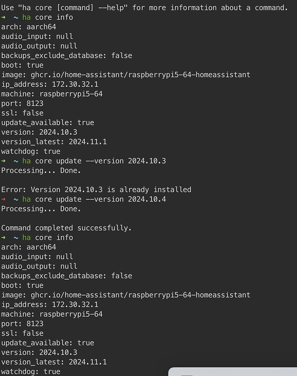 Core Update Not Installing Home Assistant Os Home Assistant Community