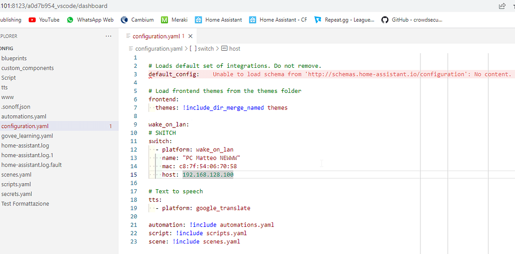 Wake On LAN - Didn't create an Entity/Switch - Configuration - Home ...
