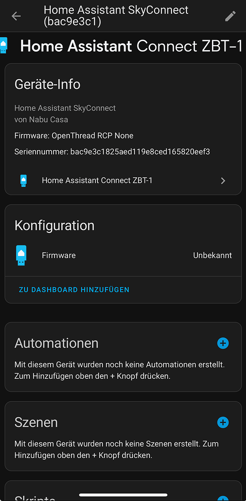 Skyconnect ZBT-1 unknown firmware - Zigbee - Home Assistant Community