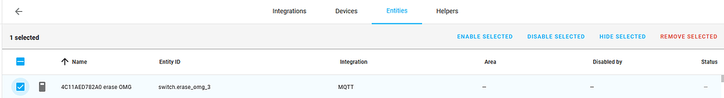 Delete Old Mqtt Entity No Device Not Mqtt Discovery Not In Yaml Just Stuck Configuration