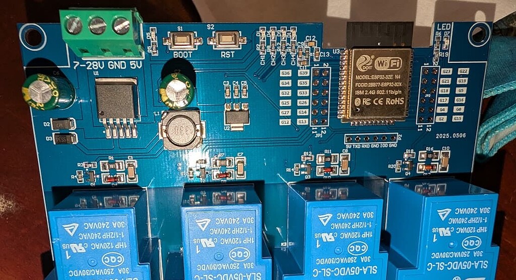 4X 30A Relay Boards with Wifi/Bluetooth - no USB - ESPHome - Home ...