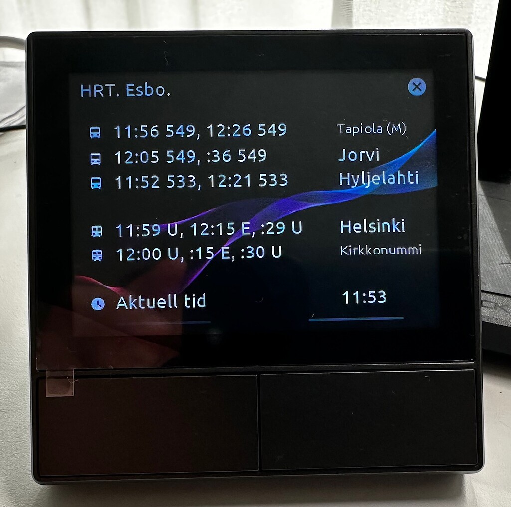 How to display public transport timetable in your nspanel - Community ...