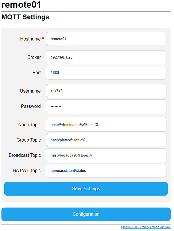 openHASP: An MQTT driven Touchscreen / Scene controller - Custom Integrations - Home Assistant ...