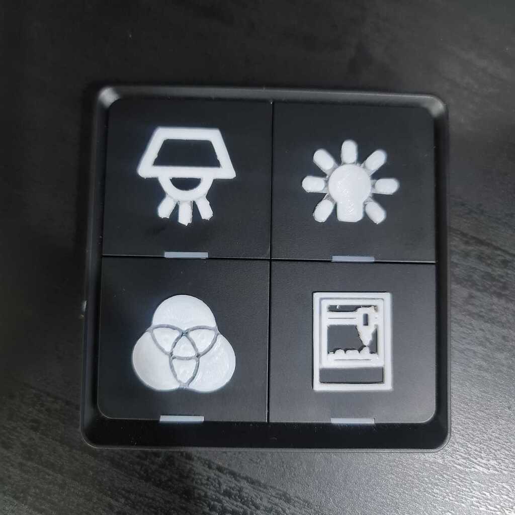 3D printed scene switch button icons on physical buttons - Hardware ...