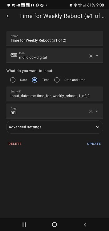 Reboot Automation Configuration Home Assistant Community