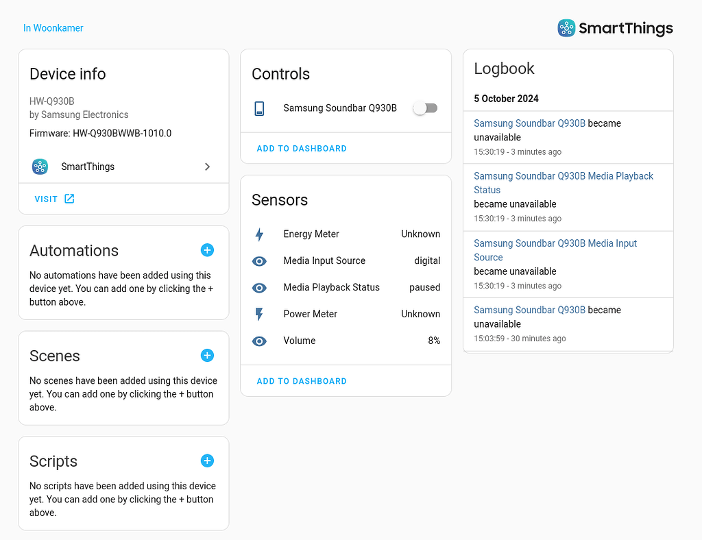 Adding Samsung sound bar Q930B to Home Assistant - Third party ... Adding Samsung sound bar Q930B to Home Assistant - Third party ...