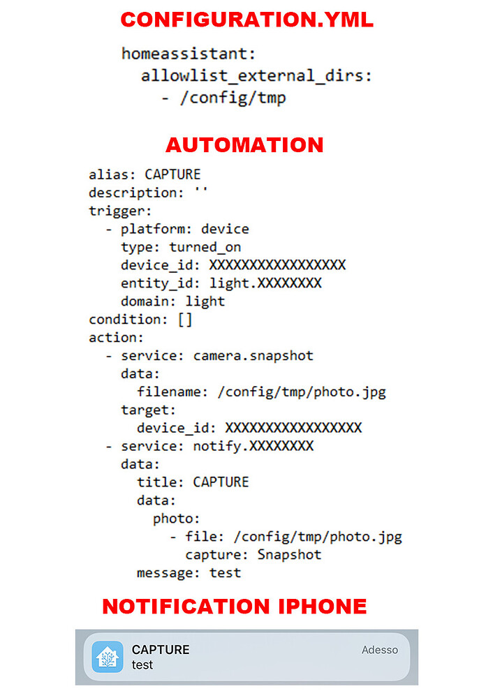Capture Snapshot Notification Push Not Work Configuration Home