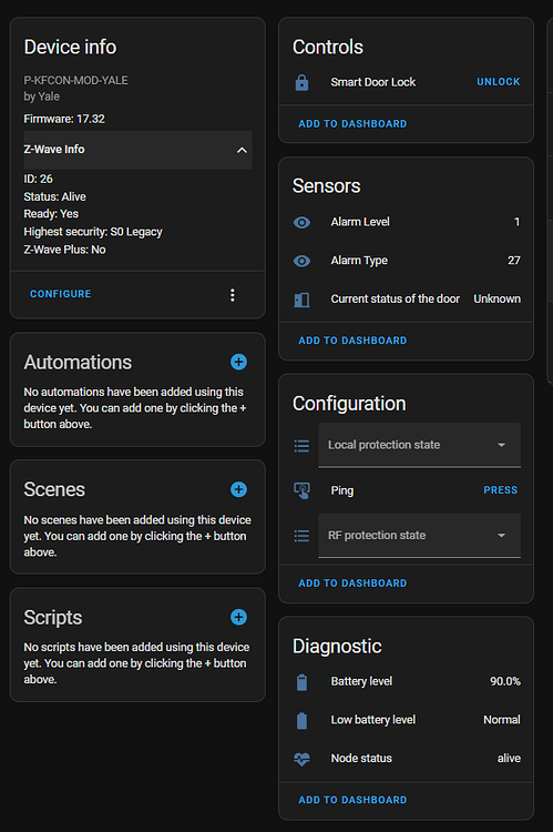 Yale Keyless Smart Lock + Z-Wave Module 2 + Keymaster - Z-Wave - Home ...