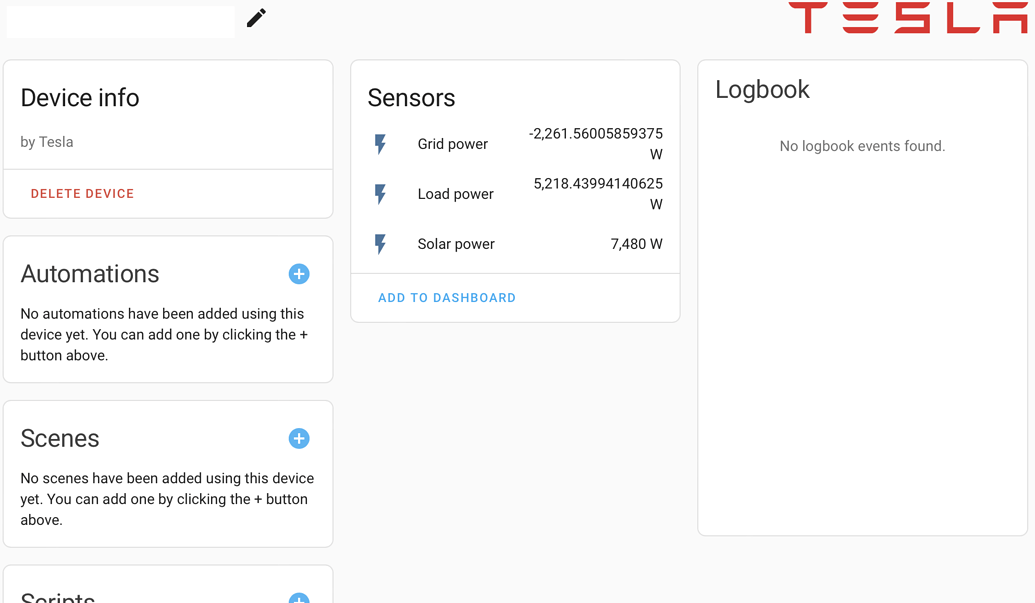 Tesla Solar (without Powerwall) supported? - Hardware - Home Assistant ...