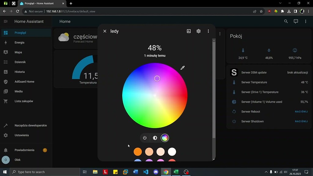 WLED color and brightness select issue - Third party integrations - Home Assistant Community