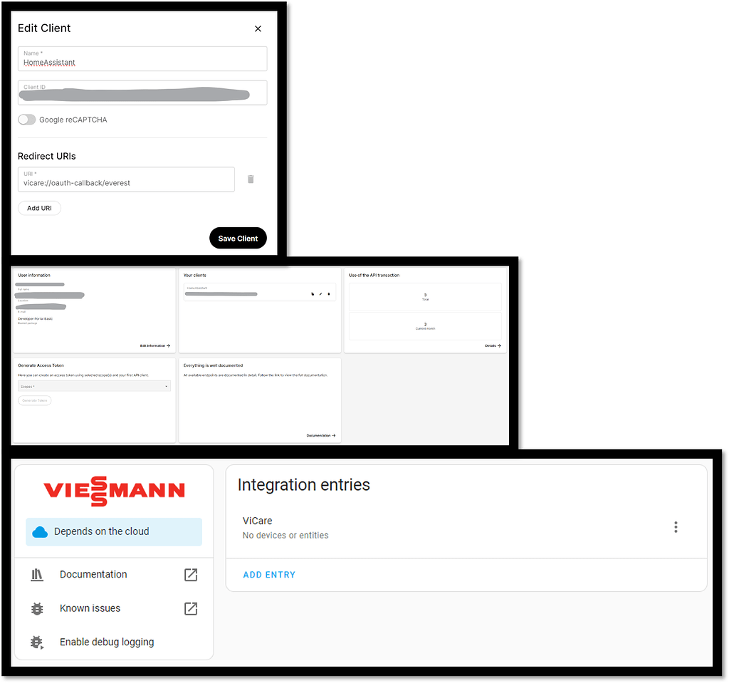 HA Green / Viessmann ViCare Integration "No devices or entities ...