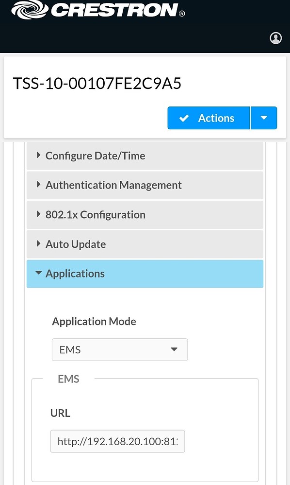 Crestron TSW 1060. POE HA dash for $30. Firmware - Hardware - Home Assistant Community
