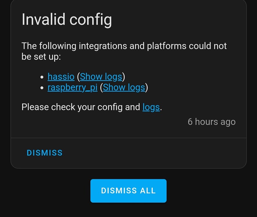 Invalid config - time to re-install? - Home Assistant Community