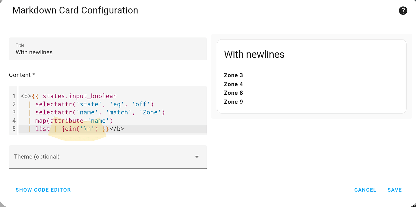Best way to have a Jinja2 Template spit out multi-line? - Configuration ...