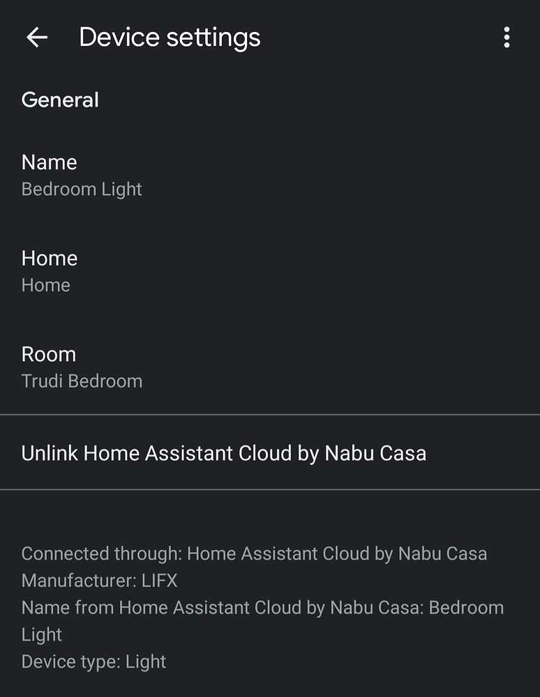 Exposed light entity not showing correctly - Configuration - Home Assistant Community