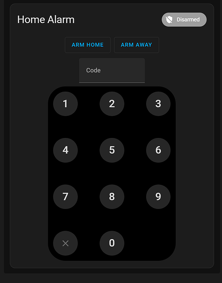 Styling Alarm Card (changed in 2025.6), increase spacing between keypad ...