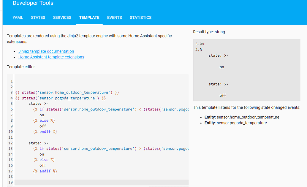 Automation Trigger - If temperature of sensor1 is above the temperature of sensor 2 - how ...