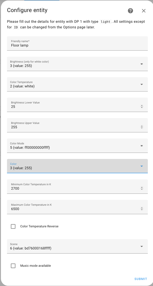 Cannot change color, intensity, etc in Localtuya bulbs - Configuration - Home Assistant Community
