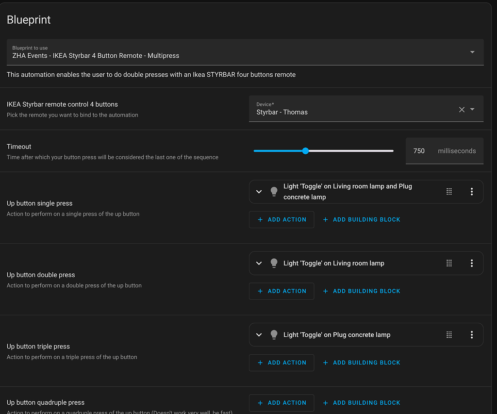 ZHA - STYRBAR - Remote blueprint with multipress support - Blueprints Exchange - Home Assistant ...