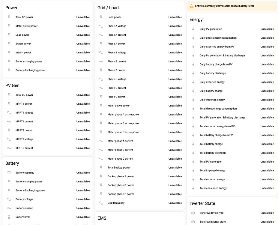Sungrow API - Share your Projects! - Home Assistant Community