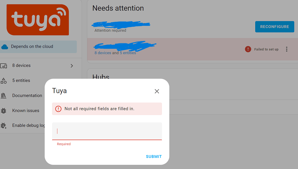 Reconfigure Tuya Third Party Integrations Home Assistant Community