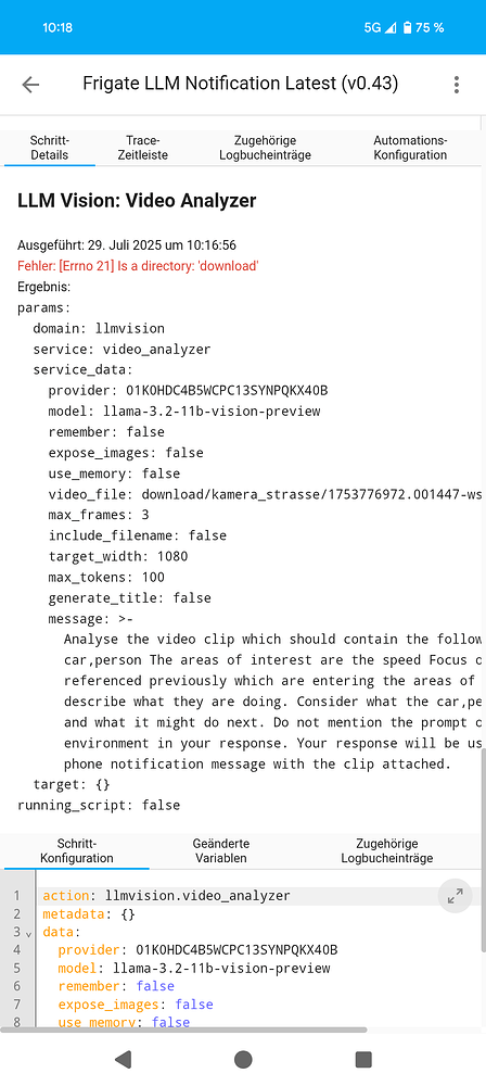Camera Notification Automation with Actionable Buttons Android IOS ...