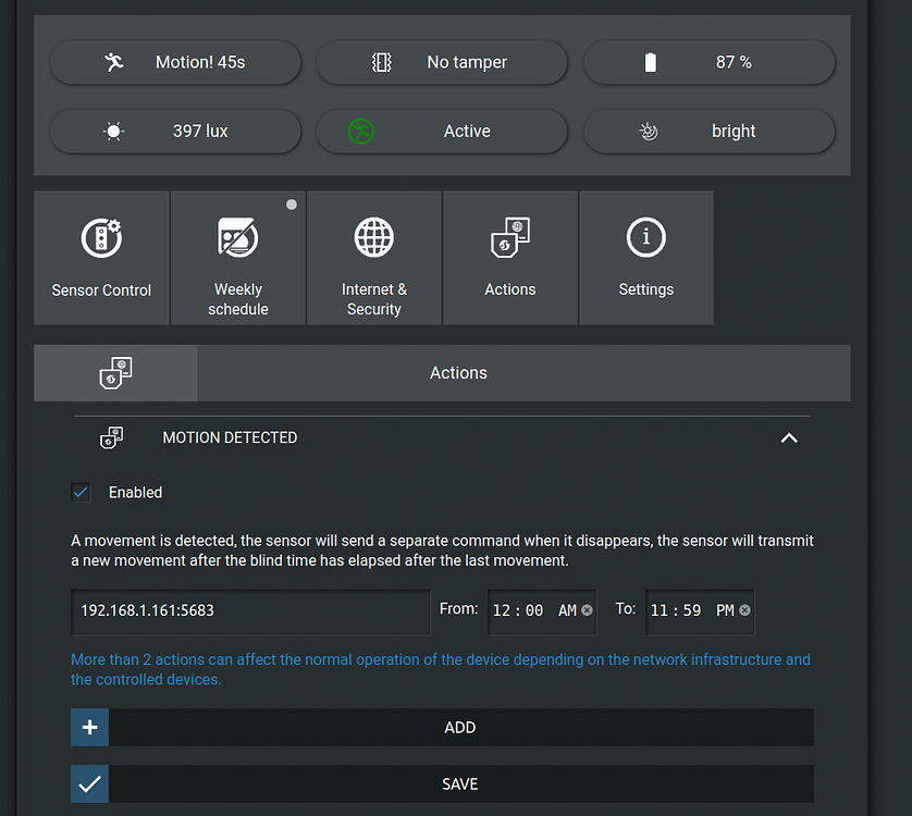 Shelly Motion to work with Shelly PM1 - Blueprints Exchange - Home ...