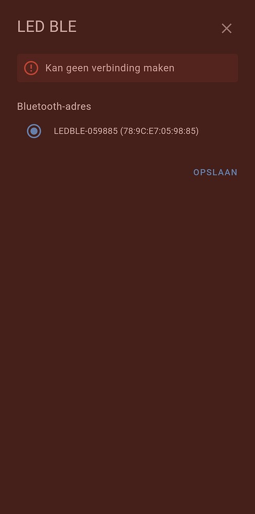 My HA found new Device LED BLE but I cannot add it? - Configuration ...