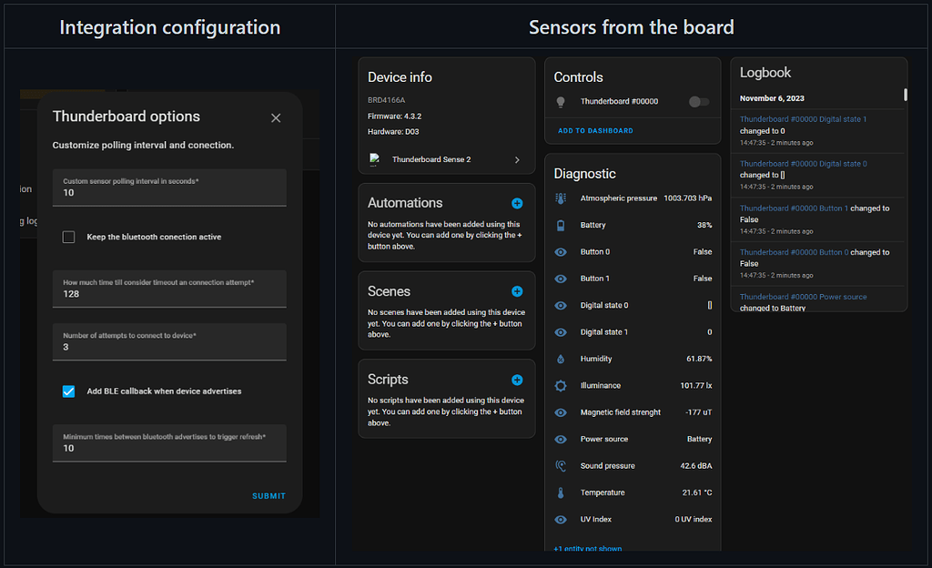 Custom Component: Silicon Labs Thunderboard Sense 2 - Custom Integrations - Home Assistant Community