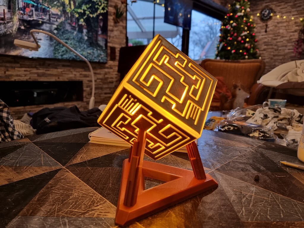 Alien Cube, a battery powered table light that can also be used to ...