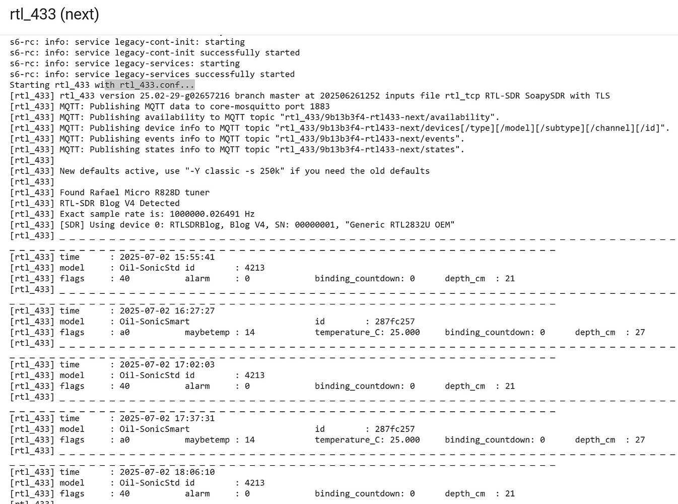 GUIDE (?) - setting up SDR-RTL with rtl_433 +autodiscover +MQTT some basic help needed. coffeee ...