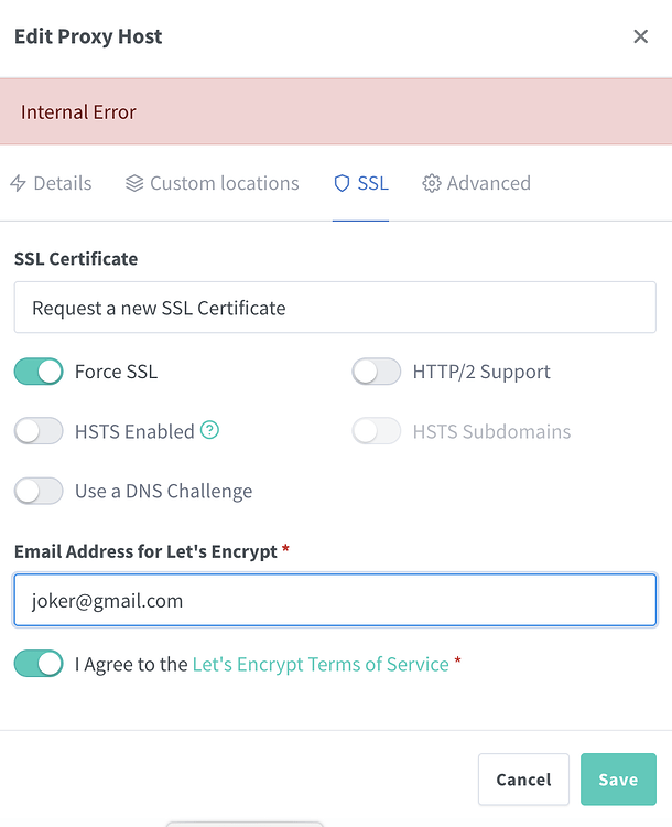 Nginx Proxy Manager Problem When Request A Cert Configuration Home Assistant Community 0241