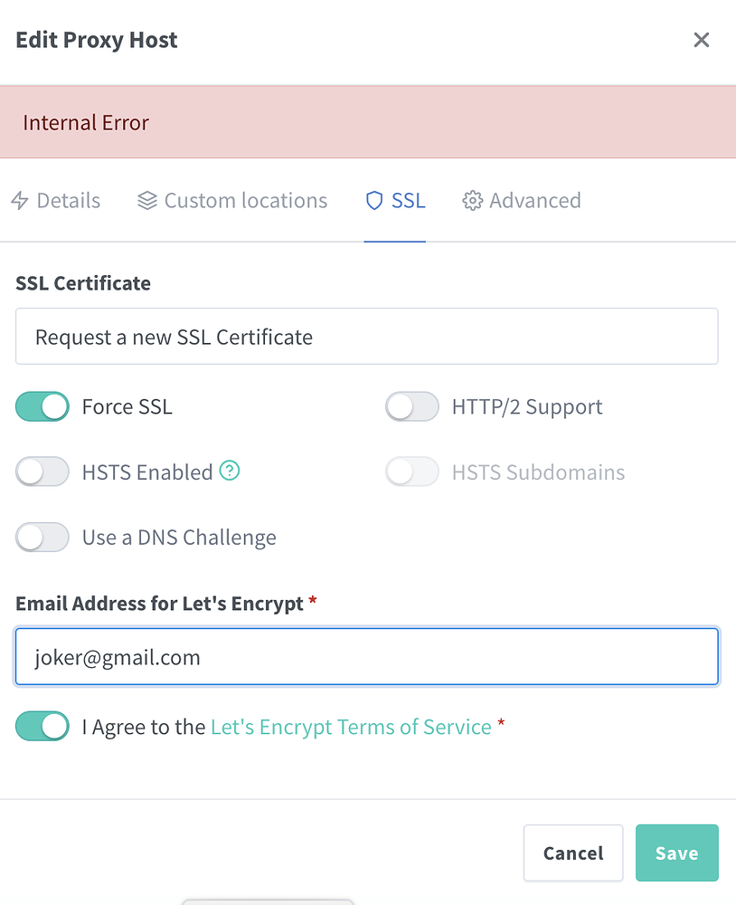 Nginx proxy manager problem when request a cert - Configuration - Home Assistant Community