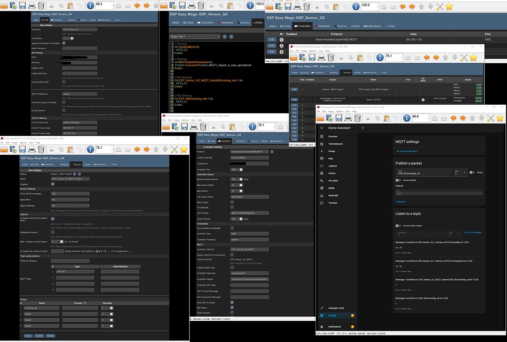 Mqtt Messages From Home Assistant To Esp Easy Mega Esp8266 Configuration Home Assistant 