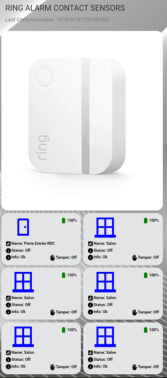 Ring alarm integration - almost working. See cams and motion but not ...