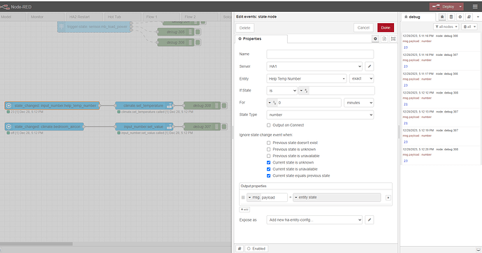 Sync input_number helper with climate temperature attribute in Node-RED ...